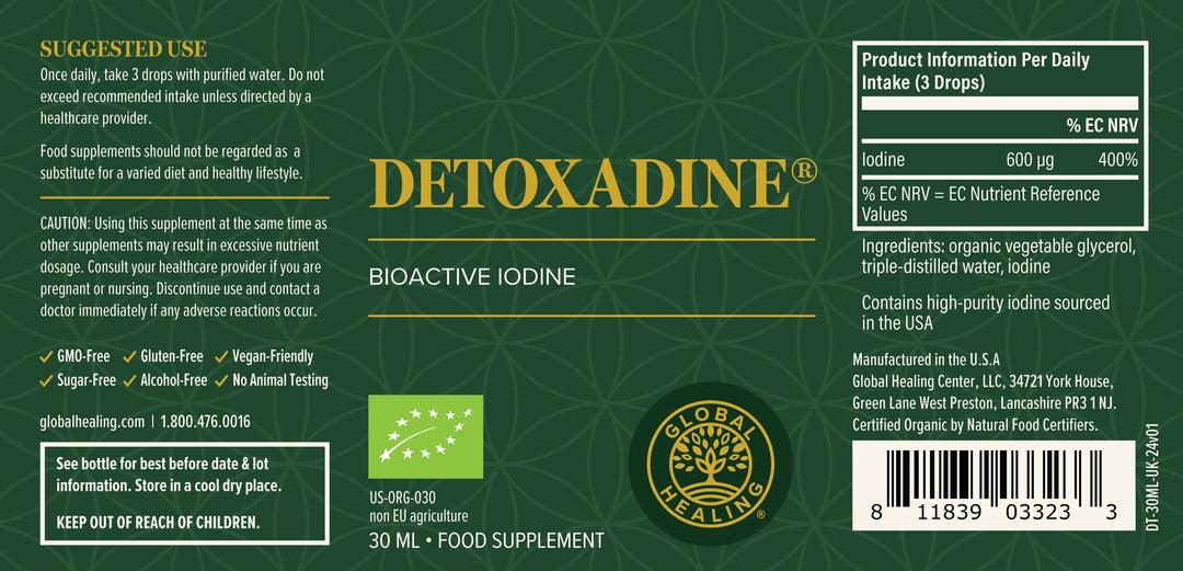 Detoxadine - Organic Nascent Iodine - Thyroid Health - Global Healing ...