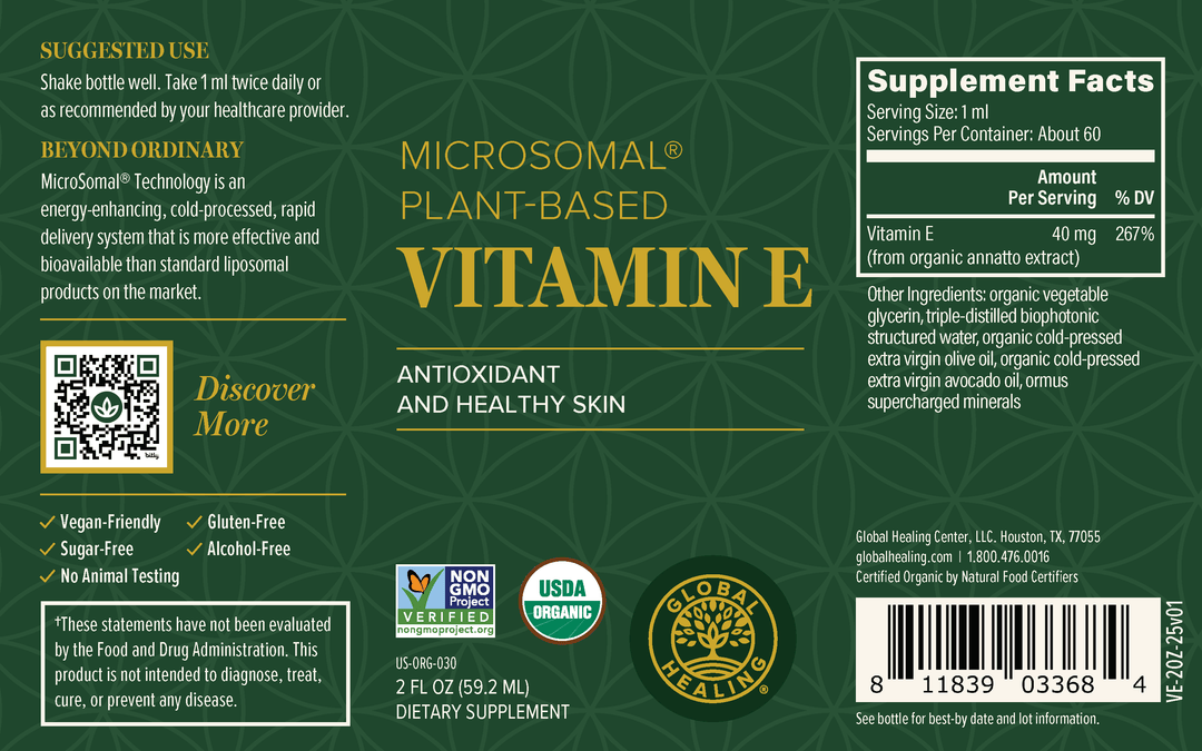 MicroSomal® Vitamin E - Antioxidant & Healthy Skin - Global Healing ...